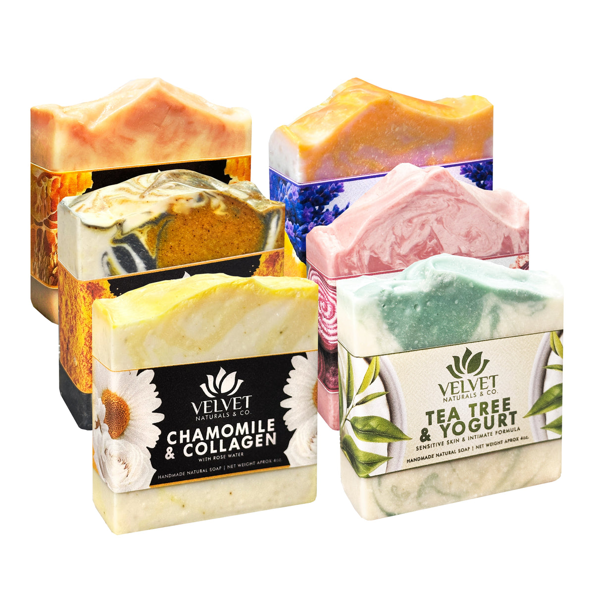 Super Soap Bundle - 6 Pack - Velvet Naturals & Co.
